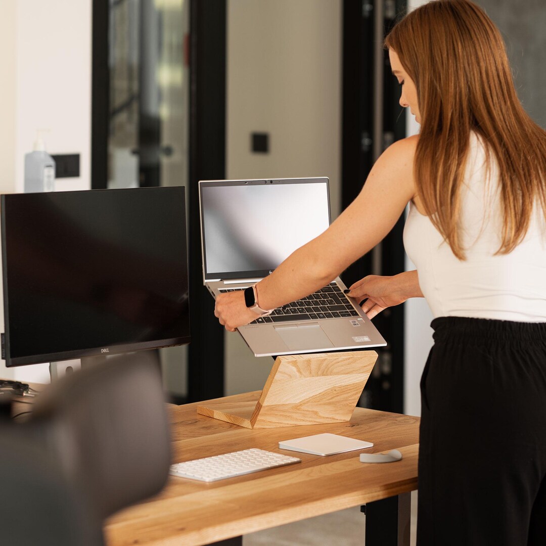 Solid Wood Laptop Stand – Alto A1 - Etsy