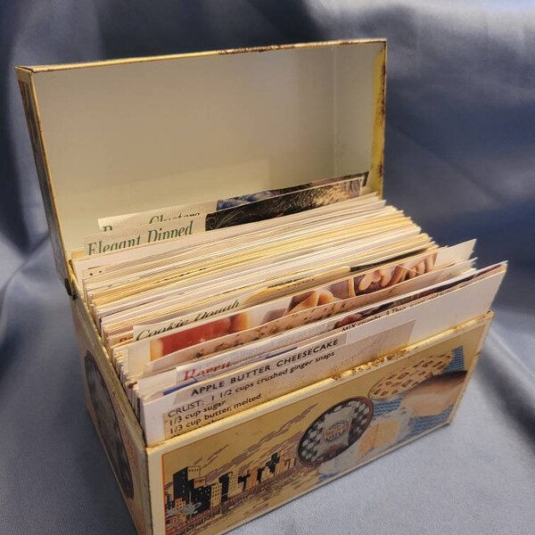 Metal Recipe Box - Etsy