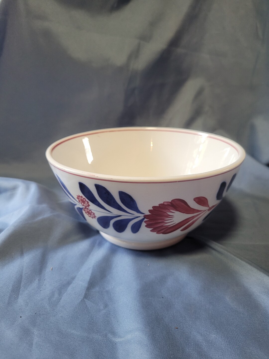 Antique Stick Spatterware Staffordshire England Handpainted Pottery ...