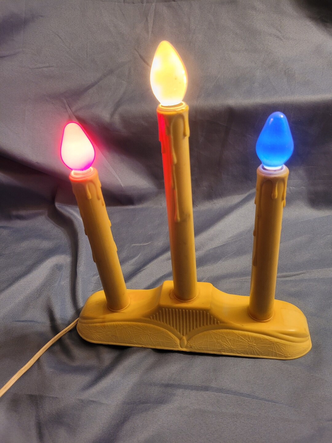 Vintage Electric Window 3-candle Light Working With Blubs - Etsy