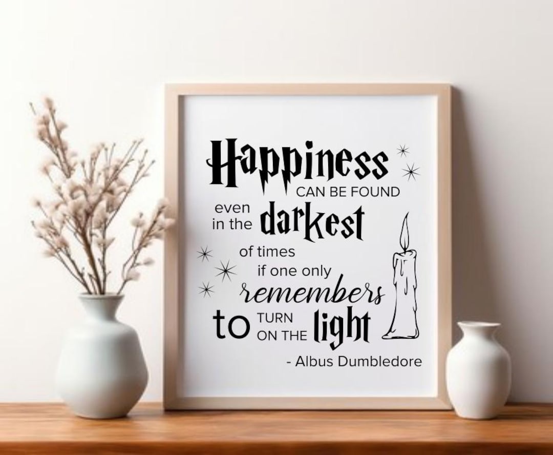 Dumbledore Quote SVG Harry Potter - Etsy