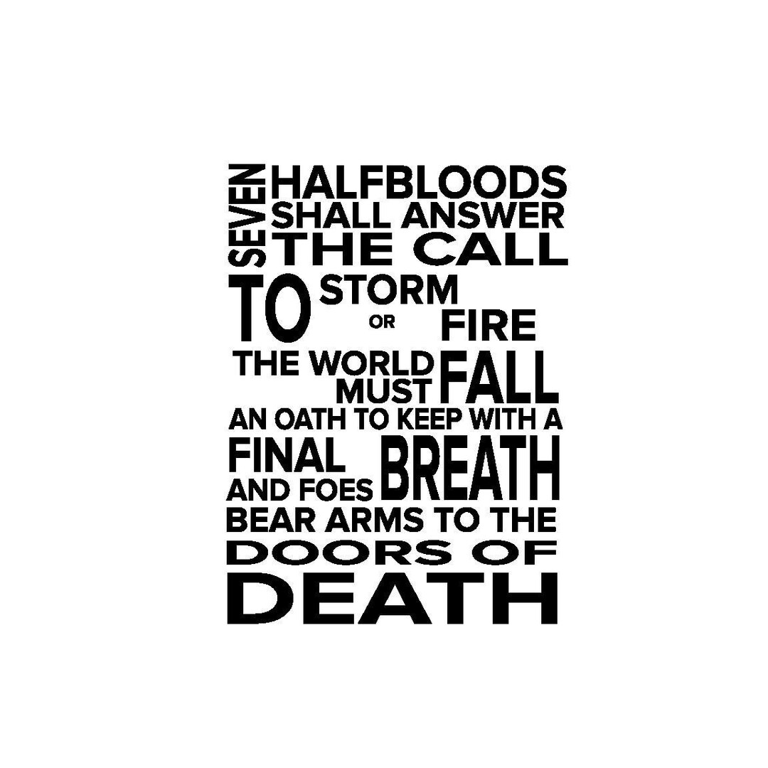 Prophecy of Seven SVG - Etsy