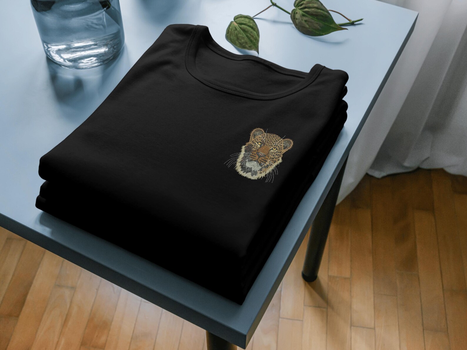 Realistic Leopard Head Embroidery Design, Wild Animal Machine ...
