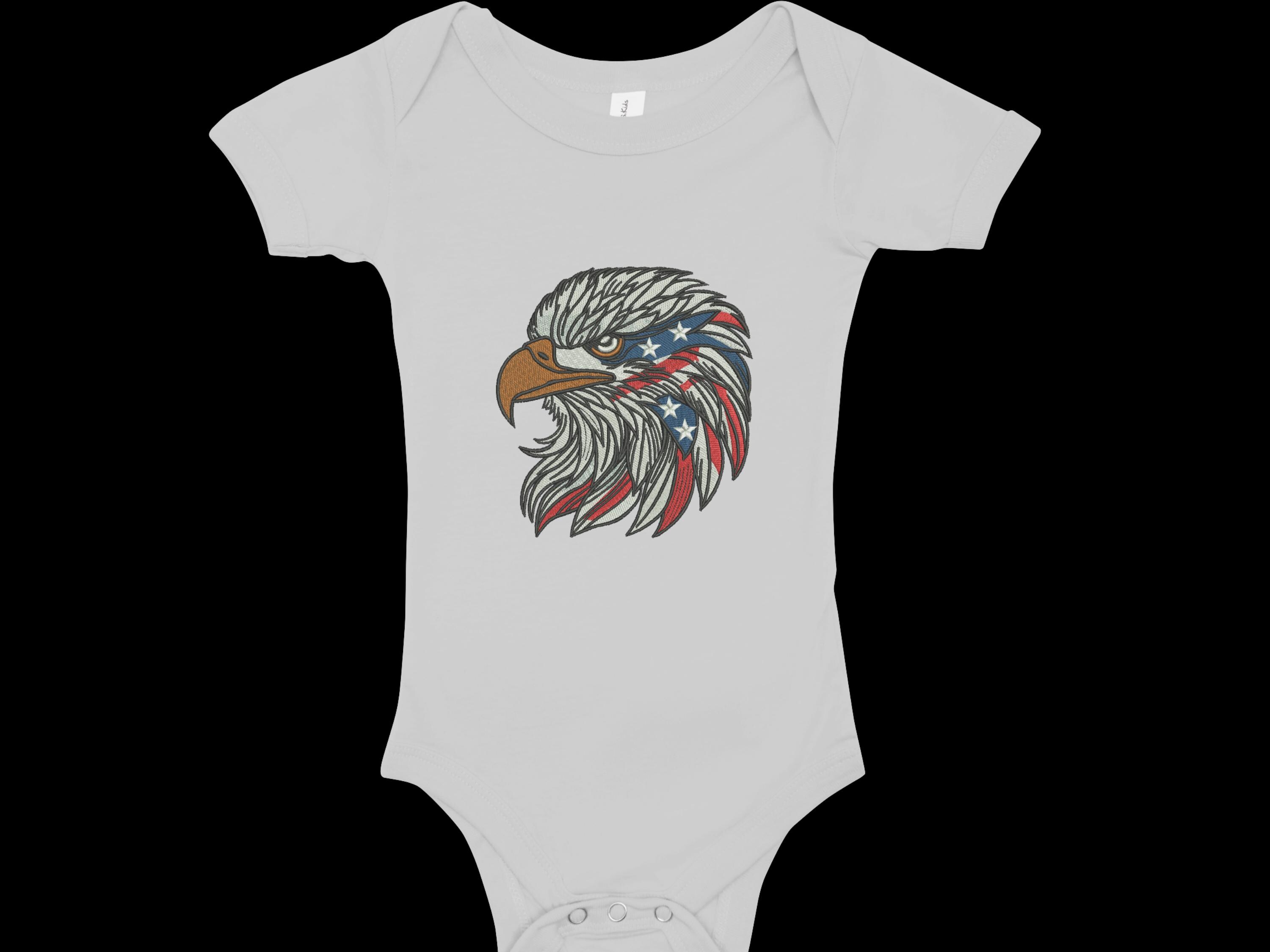 American Eagle Embroidery Design, USA Flag Bald Eagle Head, Digital ...