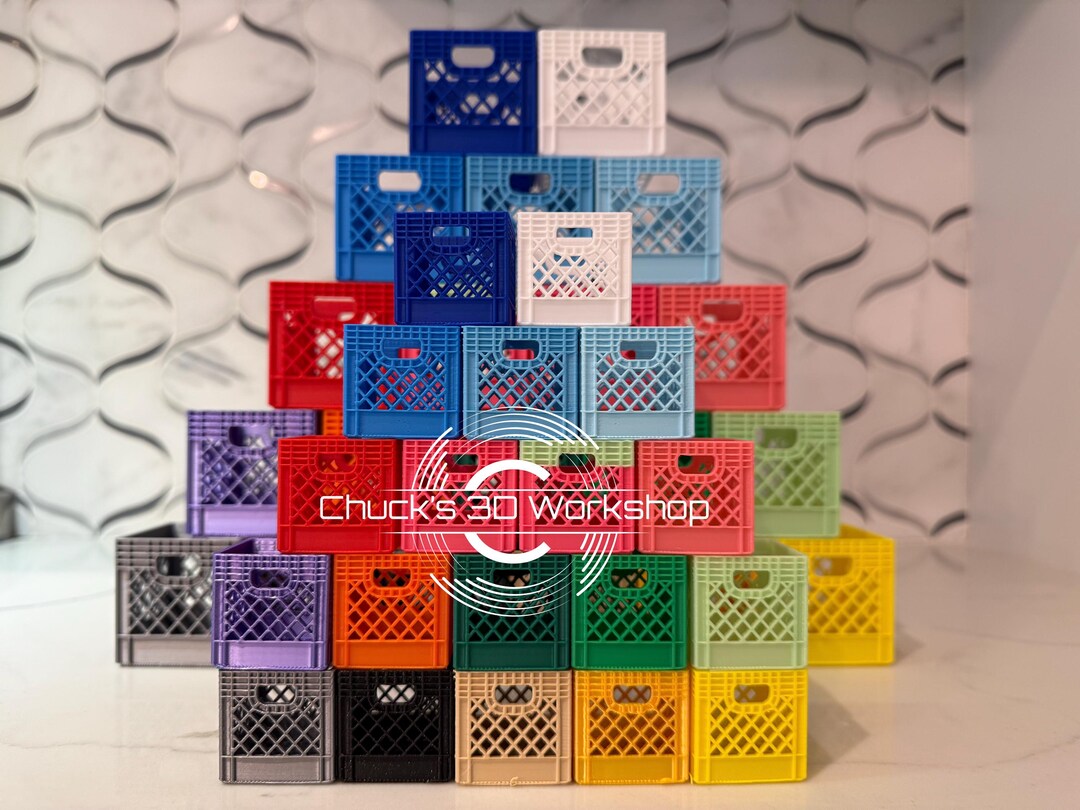 MINI MILK CRATE - 2" + 1.25" Set of Two(large+small) - Etsy