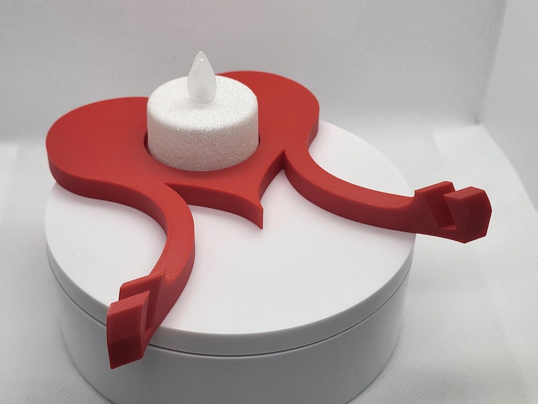 Heart Shaped Lithophane Photograph Stand With Tealight Holder - Etsy