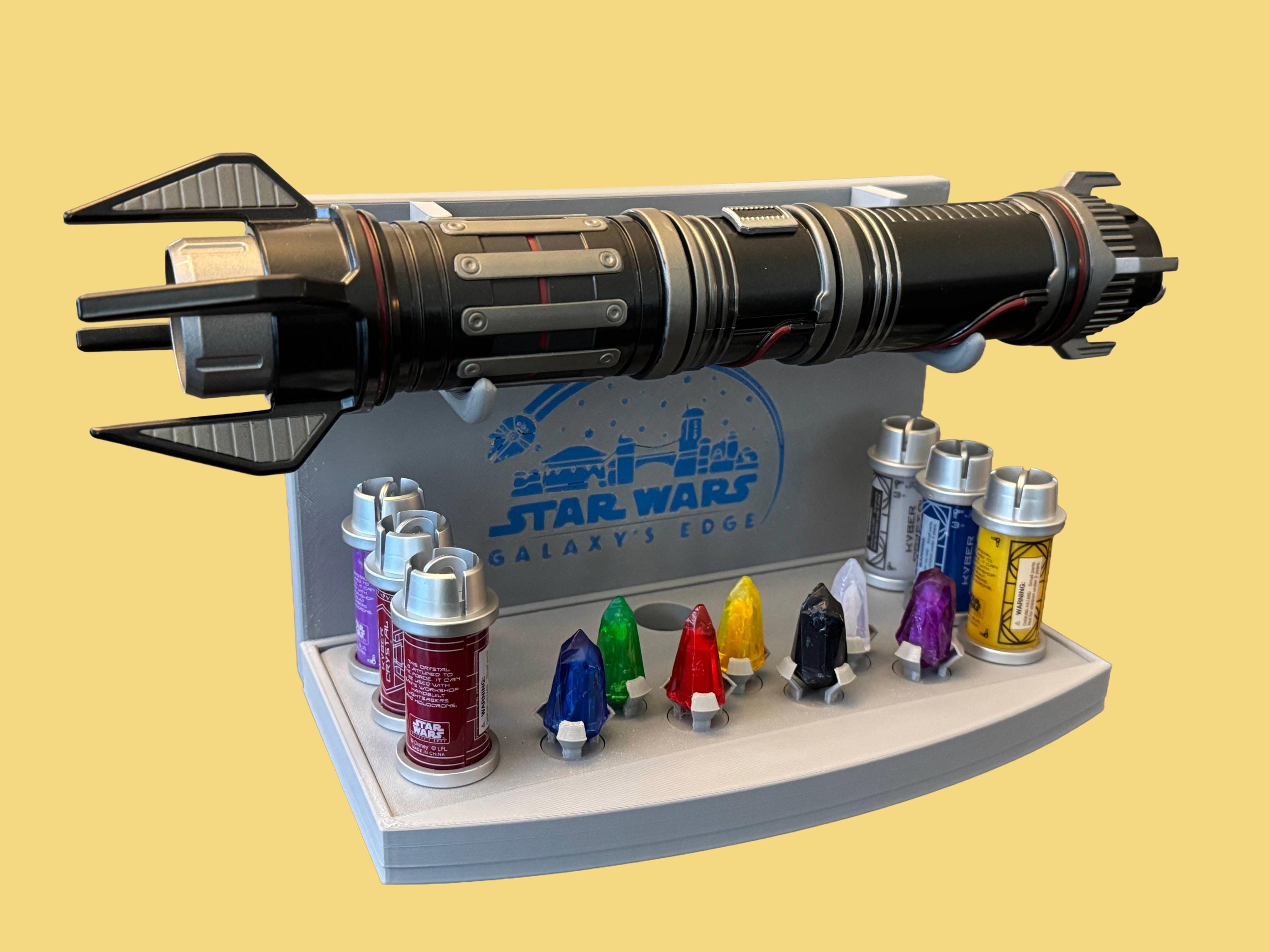 Lightsaber Hilt Display Stand: Kyber Crystal Holder, Wall Mount or ...