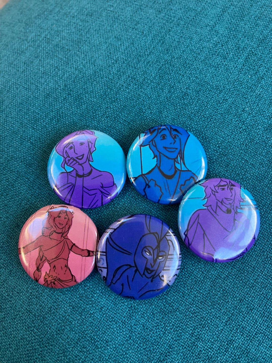 New!! Set of 5 EPIC the Musical Pin Badges - Etsy
