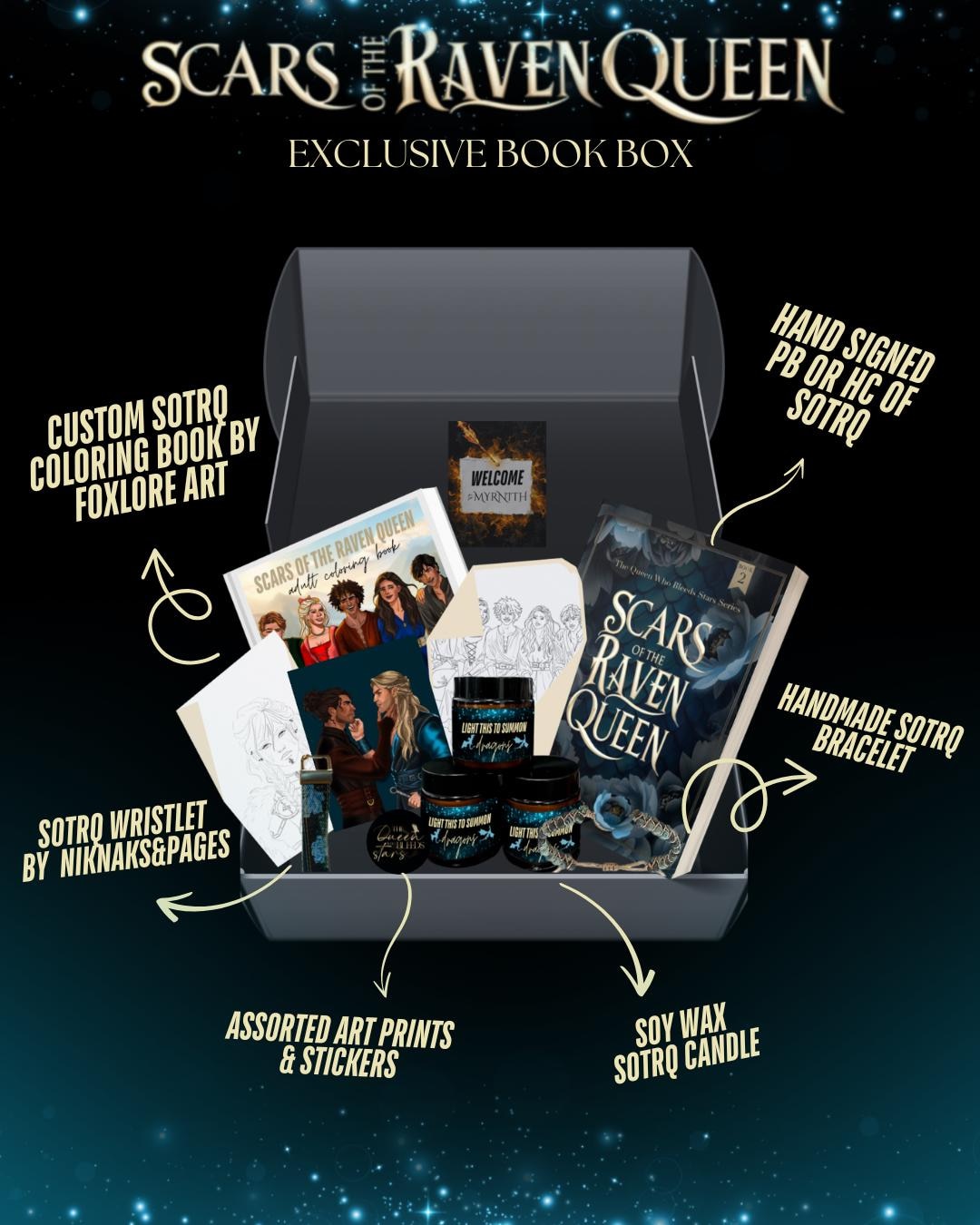 PRE ORDER Scars of the Raven Queen Book BOX - Etsy