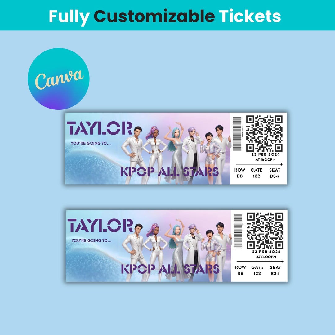 KPOP All Stars Concert Ticket | Digital Download Only | Souvenirs ...