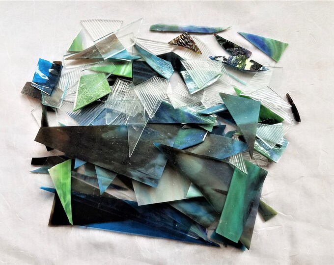 Stained Glass Scrap Glass - Etsy