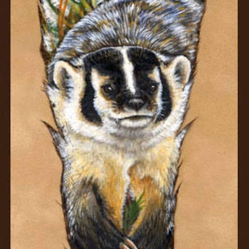 Badger Charm - Etsy