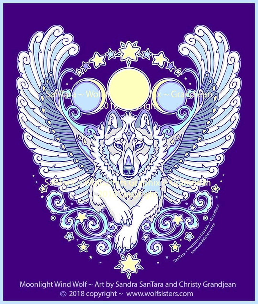 Angel Winged White Wolf Decal Sticker - Etsy