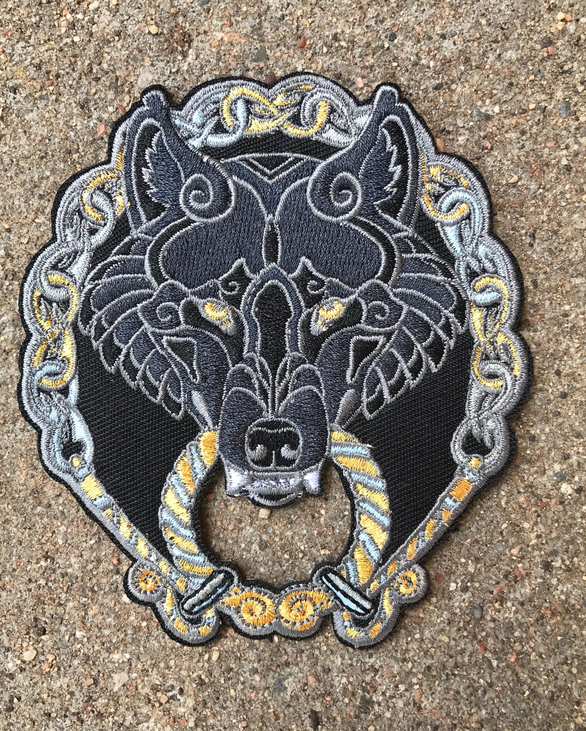 Norse Viking Wolf Fenrir Garmr Hel Hound Iron on Embroidered | Etsy