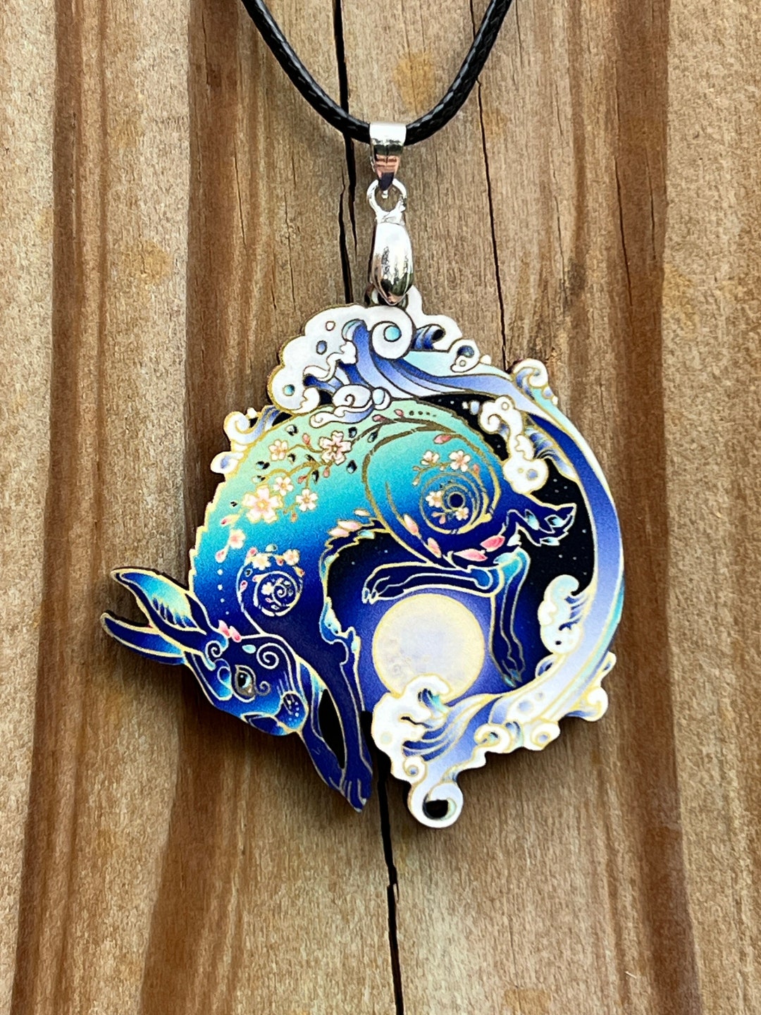 Lunar New Year Blue Green Water Rabbit Astrology Feng Shui Wooden ...