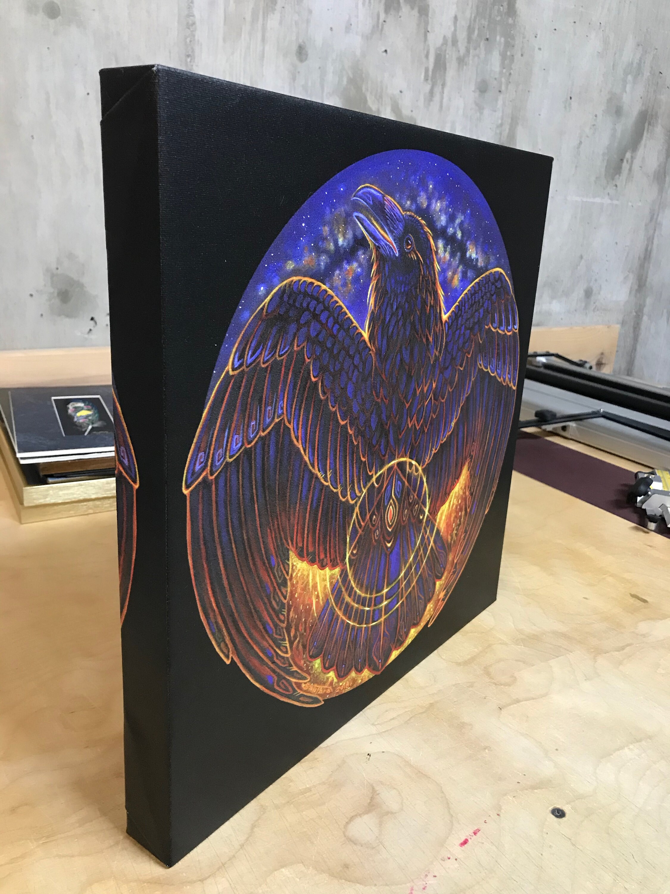 Wolf Redtail Hawk Spirit Animal Shield Print - Etsy