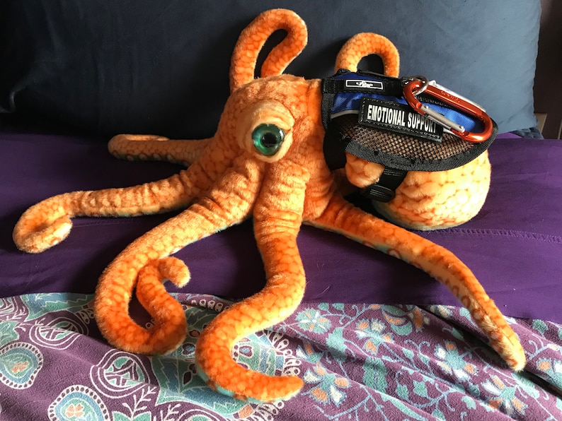 ESSA Octopus Plush Emotional Support Stuffed Animal Personalized Gift ...