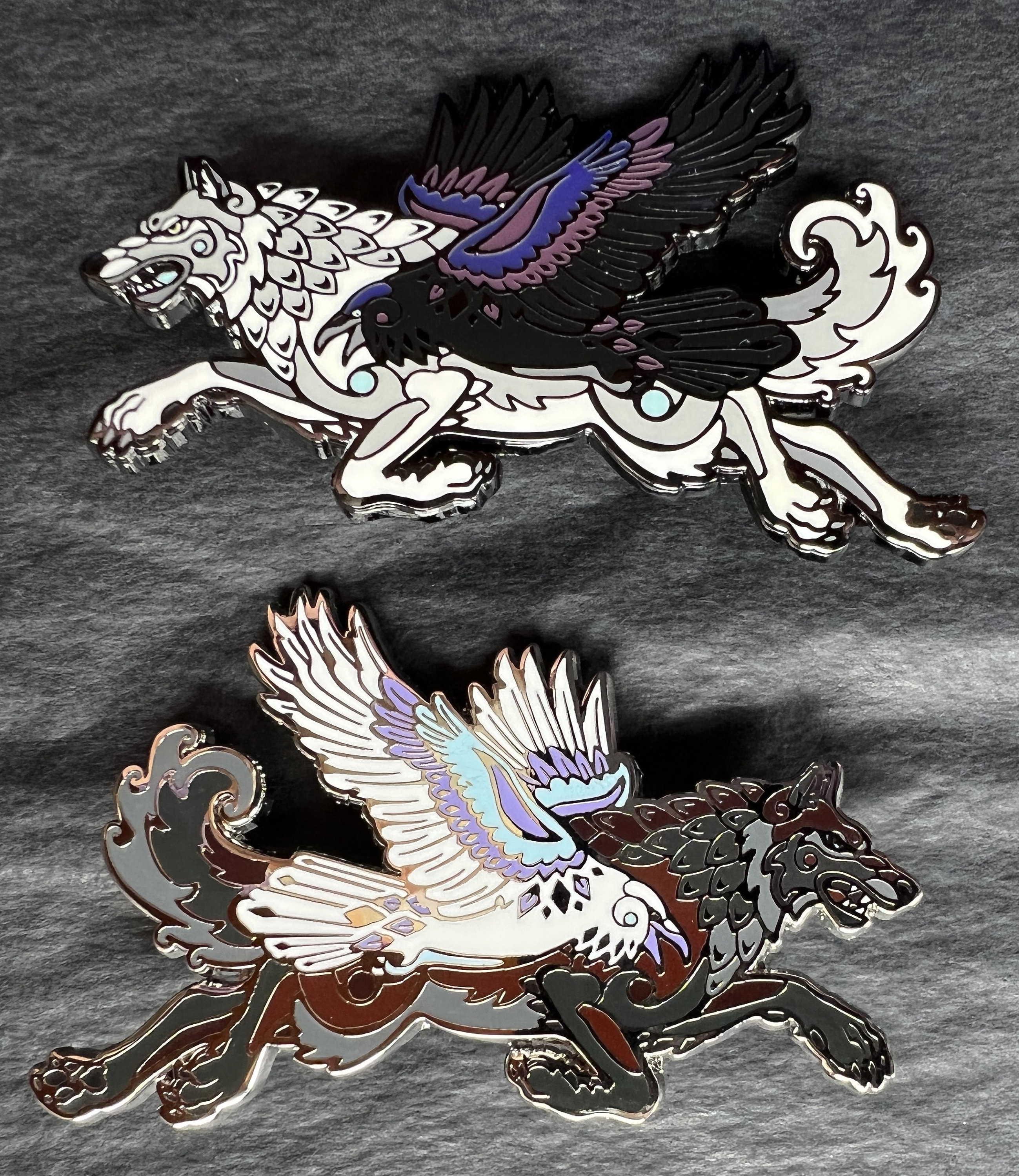 Demon Winged Wolves