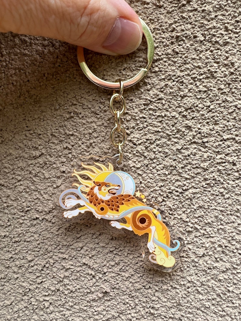 Hati Skoll Sun Moon Wolf Norse Viking Key Chains - Etsy