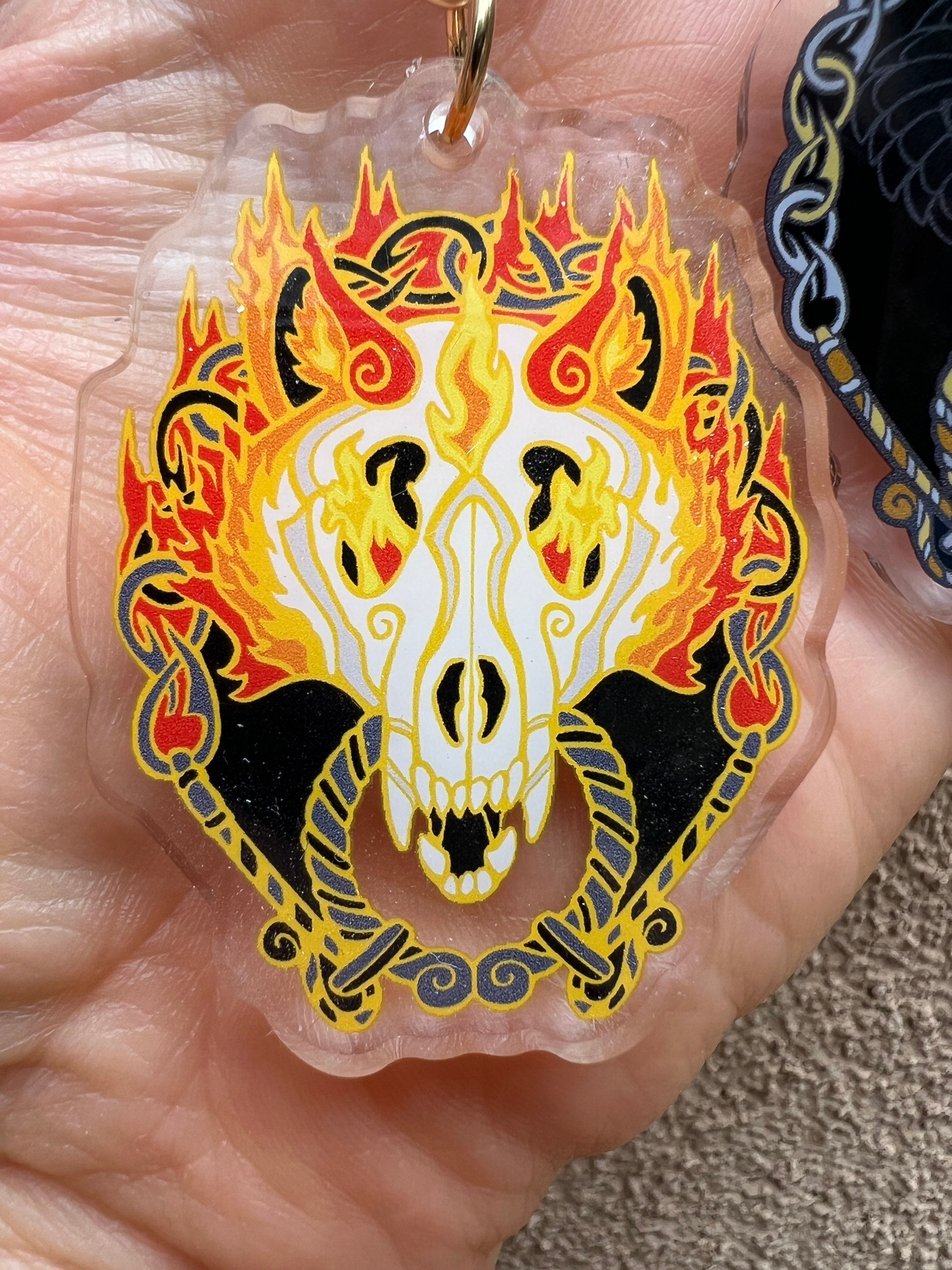 Fenrir Garmr Wolf Norse Viking Key Chains - Etsy Australia