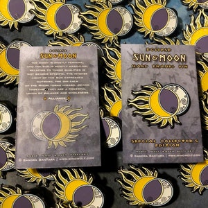 Sun Moon Eclipse 2024 Astronomy Astrology Cosmos Hard Enamel ...