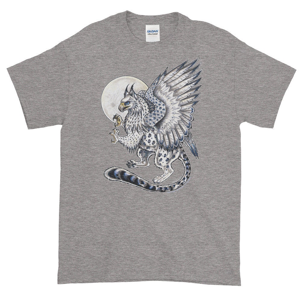 Snow Leopard Gryphon Unisex t-shirt | Etsy