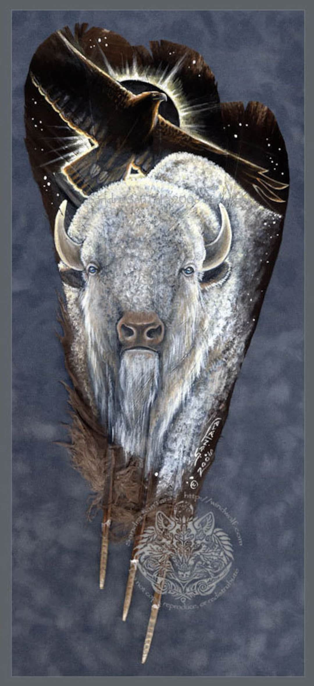 White Buffalo and Golden Eagle Western Indigenous Visionary Wildlife ...