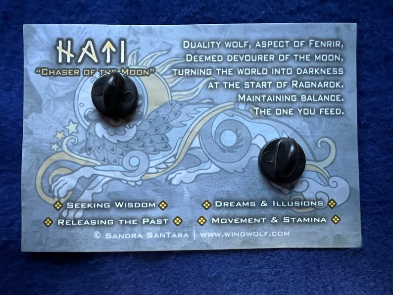 Norse Viking Hati Skoll Sun Moon Wolf Hard Enamel Collectable - Etsy