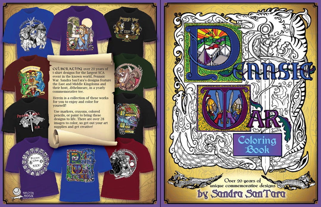 Pennsic War SCA Coloring Book - Etsy