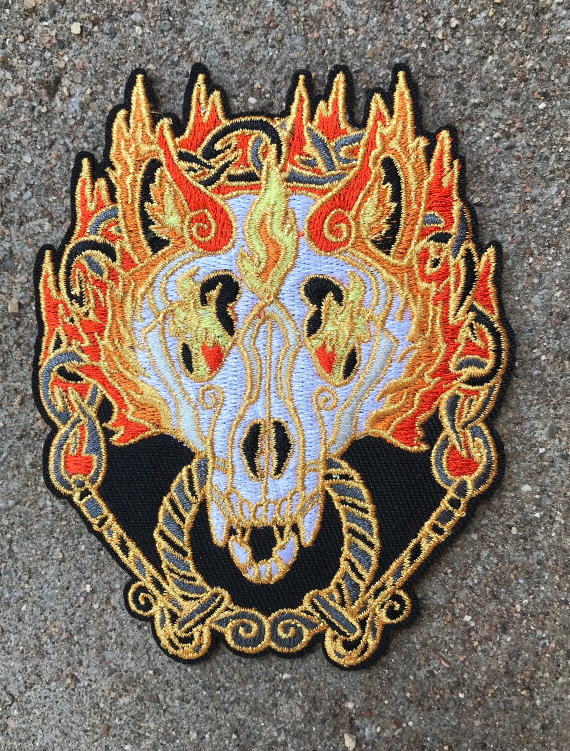 Norse Viking Wolf Fenrir Garmr Hel Hound Iron on Embroidered | Etsy