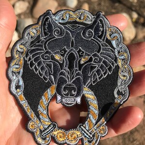 Norse Viking Wolf Fenrir Garmr Hel Hound Iron on Embroidered Patches - Etsy