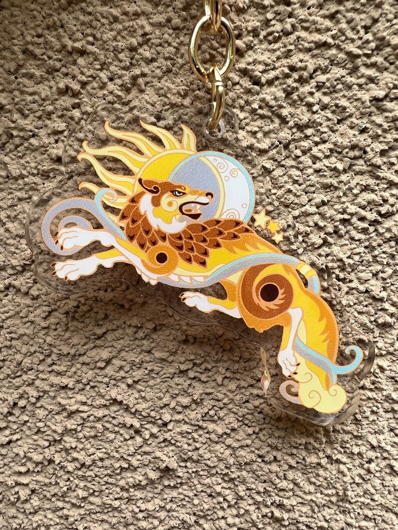 Hati Skoll Sun Moon Wolf Norse Viking Key Chains - Etsy