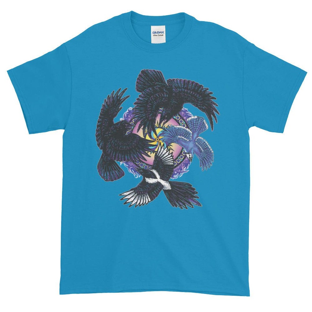 Crow Raven Magpie Jay Totem T-shirt - Etsy