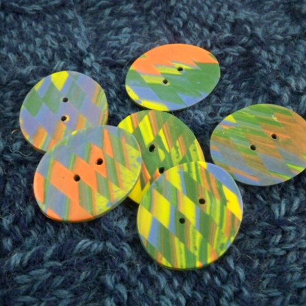 Polymer Clay Buttons - Etsy