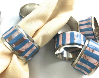 Chrome Napkin Rings - Etsy