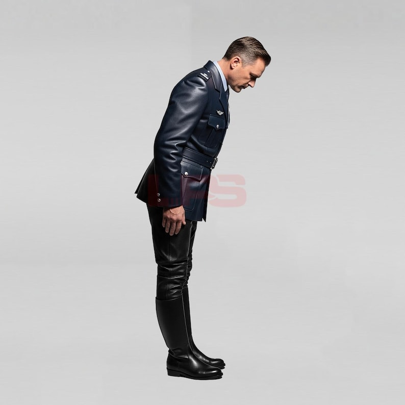 Custom Leather Police Uniform, Cops Outfit Jacket and Pants, Men's Duty ...