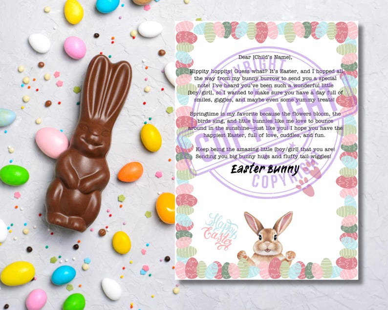 Letter From the Easter Bunny - Etsy