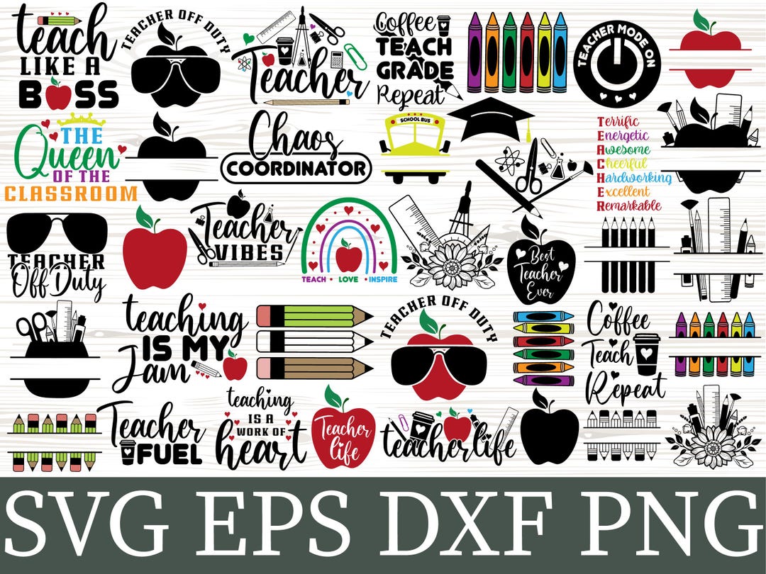 Teacher Svg, School Svg, Teacher Svg Bundle, Teacher Quote Svg, Teacher ...