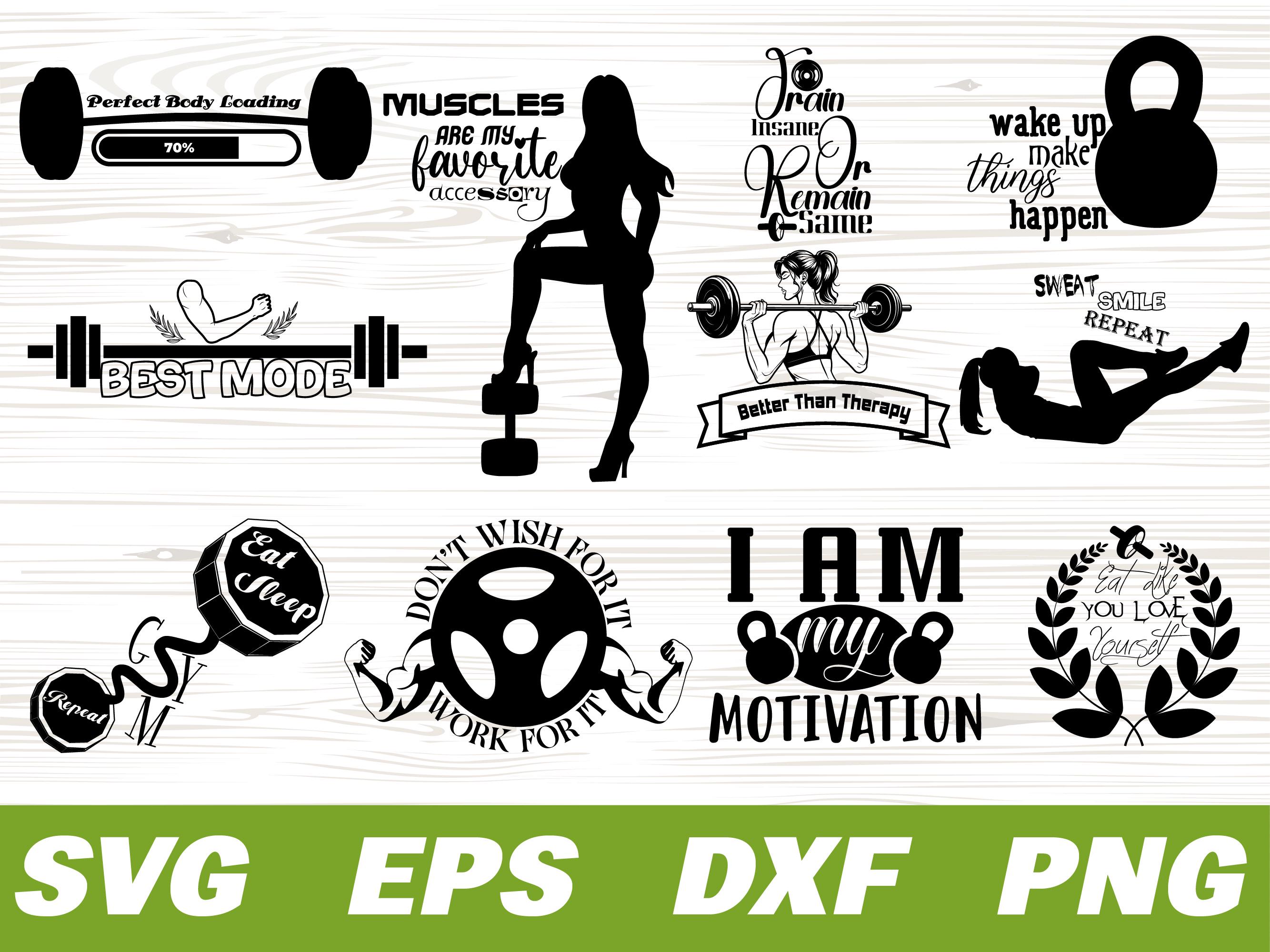 102 Workout SVG Bundle, Gym SVG Bundle, Fitness SVG, Exercise Svg ...