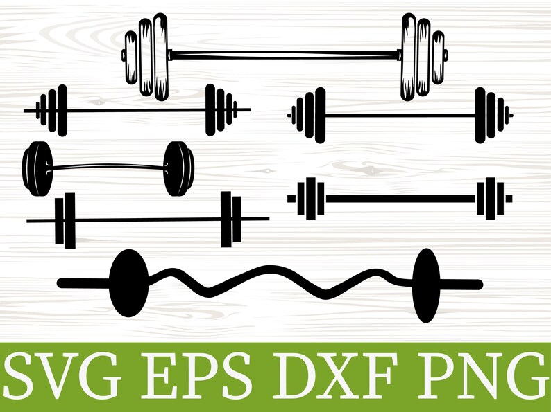 Dumbbell SVG Bundle, Fitness Svg, Dumbbell Cricut, Weight Svg, Barbell ...