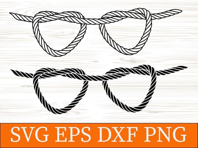 Rope Border Clipart Set, Frames, Knots (svg, Png, Eps, Dxf) - Etsy