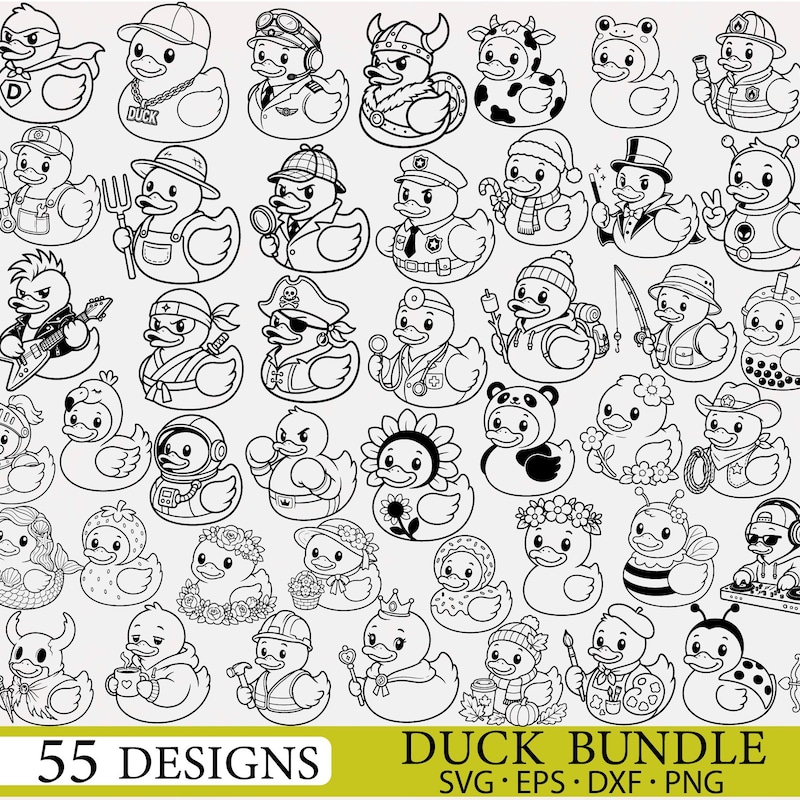 Duck Svg Card - Etsy UK