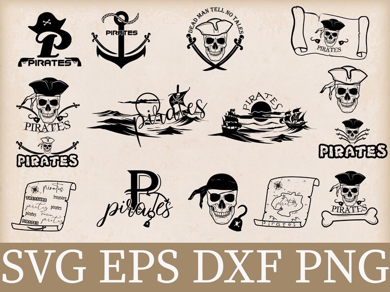 Pirates Svg,pirate SVG Bundle | Pirate SVG Cut File | Sailing Captain ...