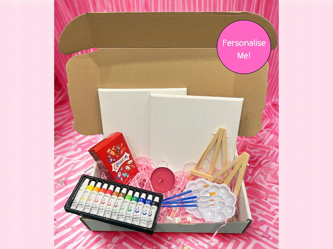 Personalised Date Night Painting Set, DIY Canvas Art, Wedding Gift ...