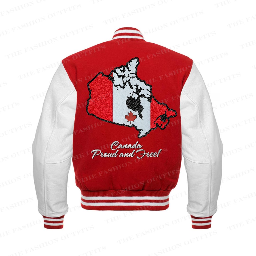 Canada Letterman Jacket, Uni-sex Varsity Jacket Limited Edition - Etsy