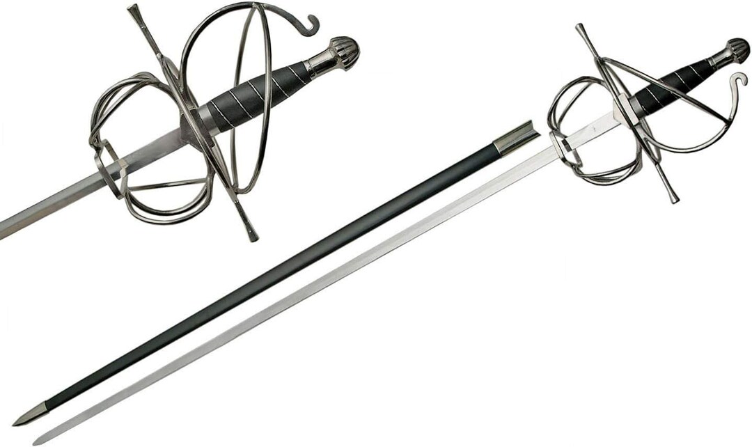 Customhandmade Medieval Rapier Sword Hand Forged Stainless Steel Viking ...