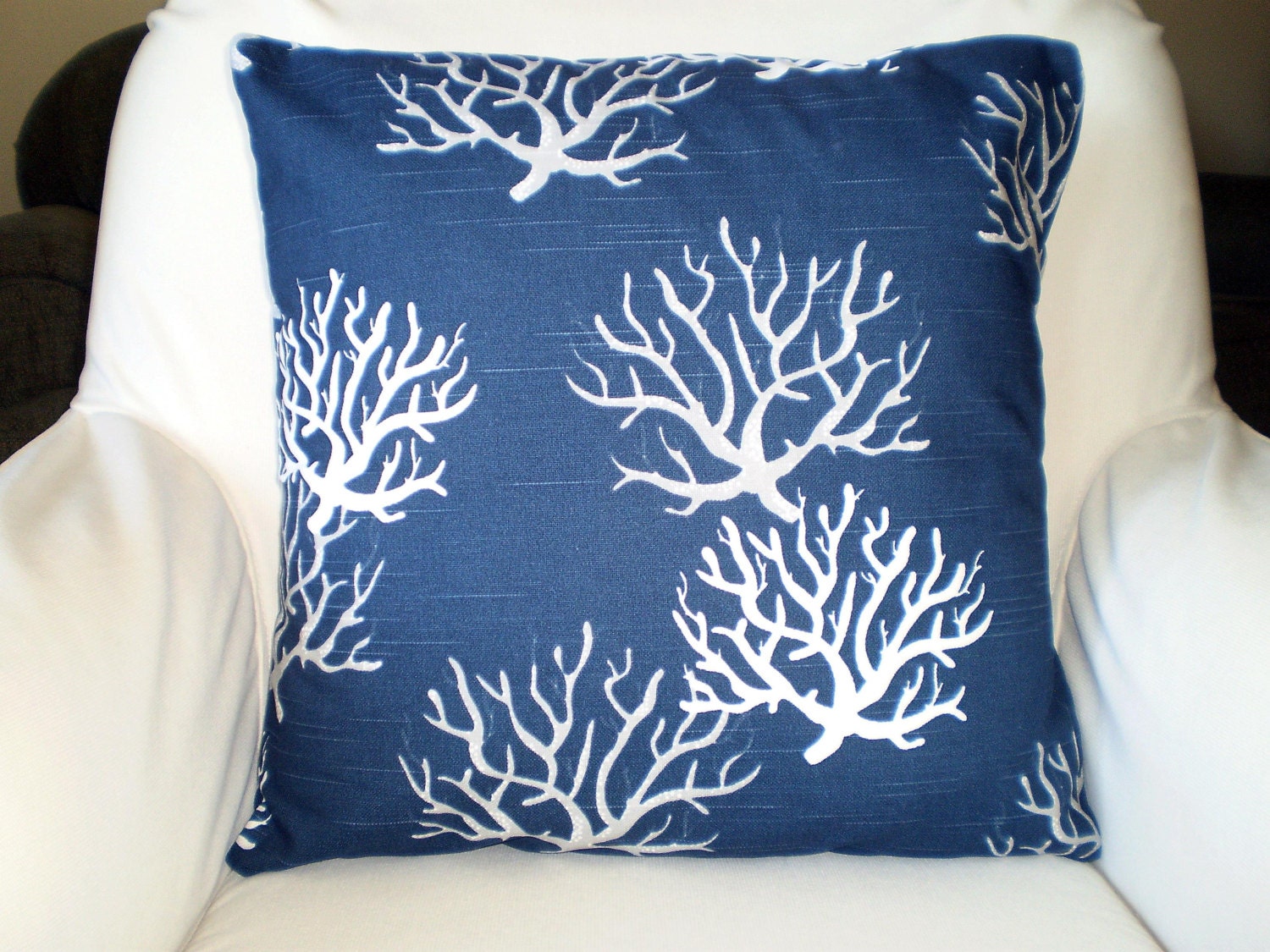 Blue Nautical Throw Pillow Covers Cushions Light Navy Blue - Etsy