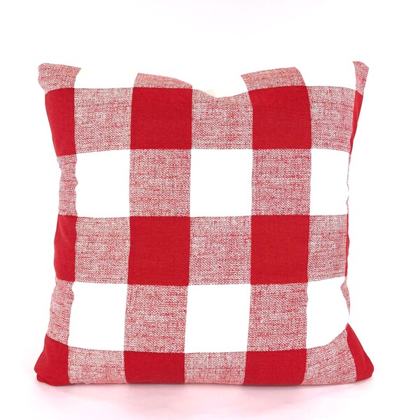 Red Plaid Sofa Throw - Etsy