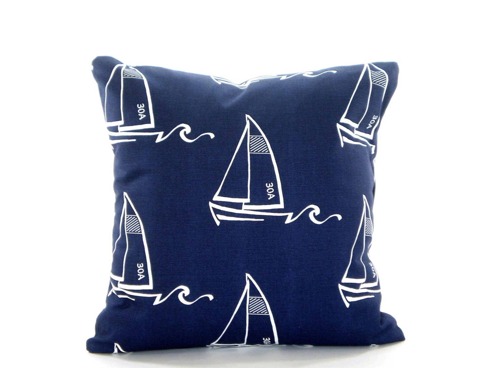 Navy Blue Nautical Decorative Pillow Covers Throw Pillow - Etsy