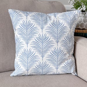 Coastal Blue White Pillow Covers Throw Pillows Pastel Blue Light Blue ...